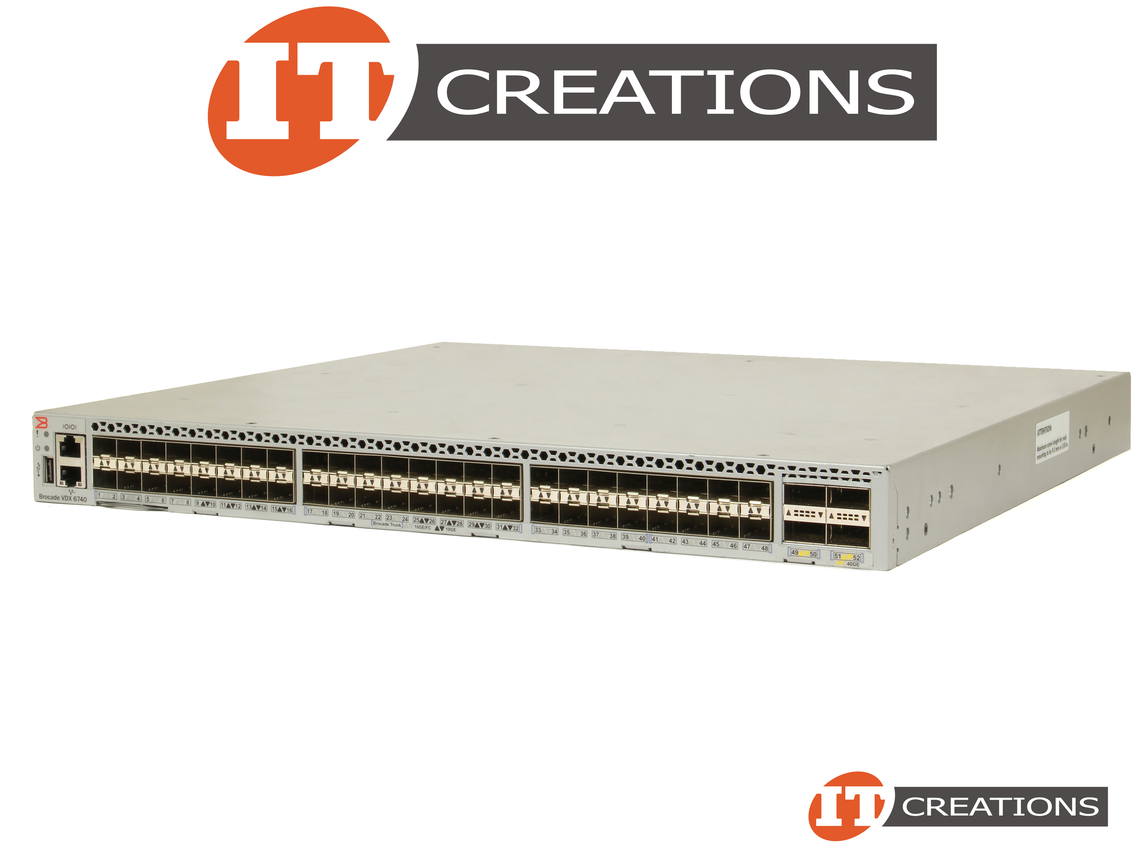 VDX6740 - Used - Brocade VDX 6740 10gbe 48-Port Sfp+ / 4x40gbe Qsfp+ ...