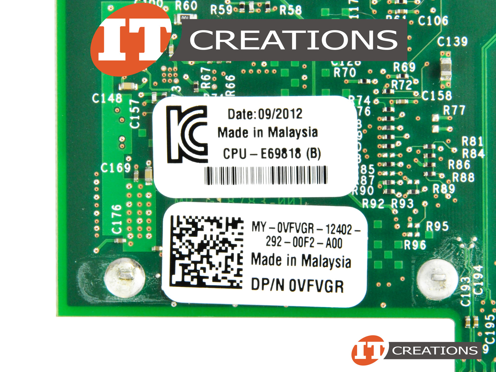 VFVGR-HIGH P DELL / INTEL X520-DA2 CNA 10GBE PCI-E 2.0 X8 5.0 GT/S DUAL ...