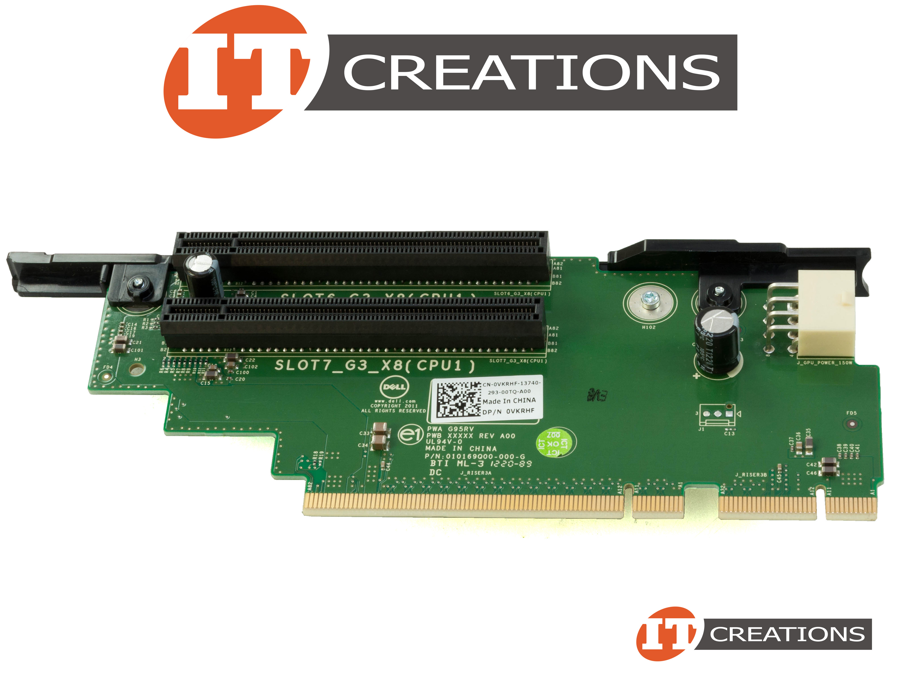 VKRHF DELL Riser Card 3 For DELL Poweredge R720 / Storage Compellent ...