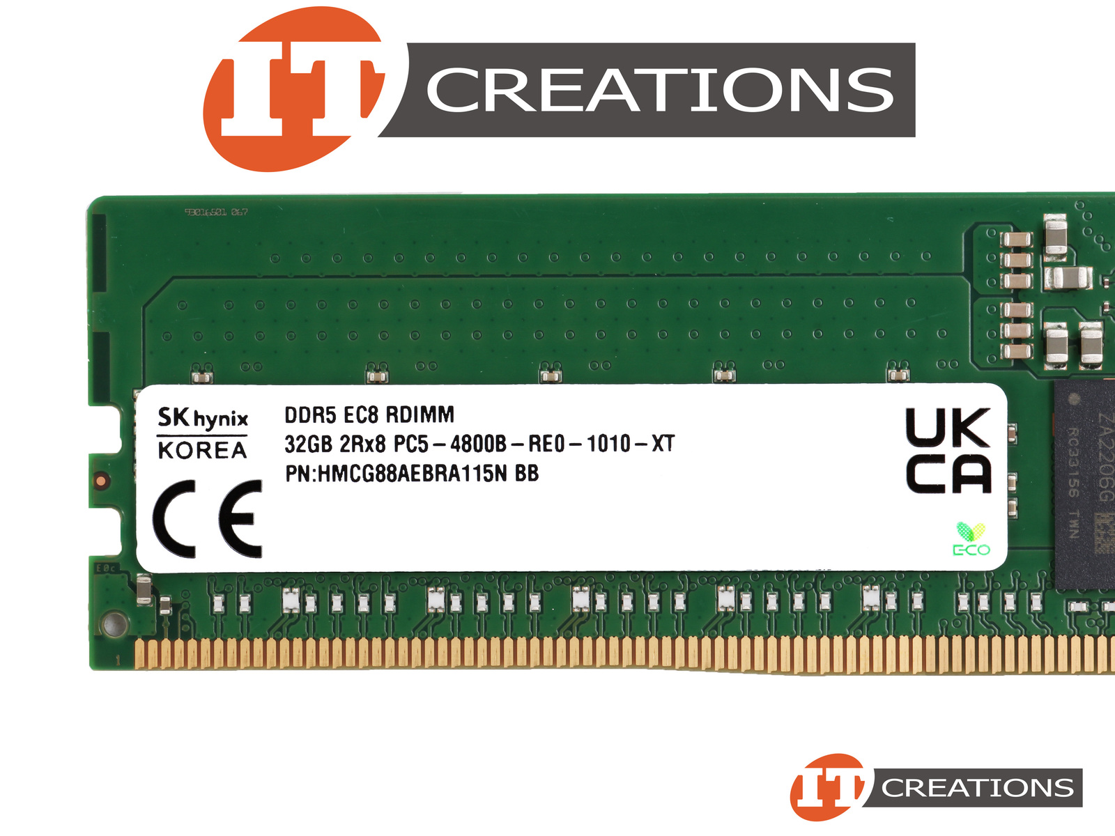 W08W9 Micron 32GB PC5-38400 Ddr5-4800b-R Registered ECC / EC8 2rx8 Cl40 ...