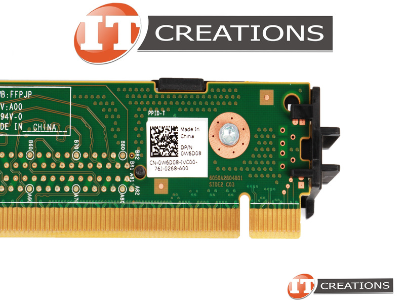 W6D08 DELL 1x16 Riser2 Board For DELL EMC Poweredge C4140 / R640 Riser ...