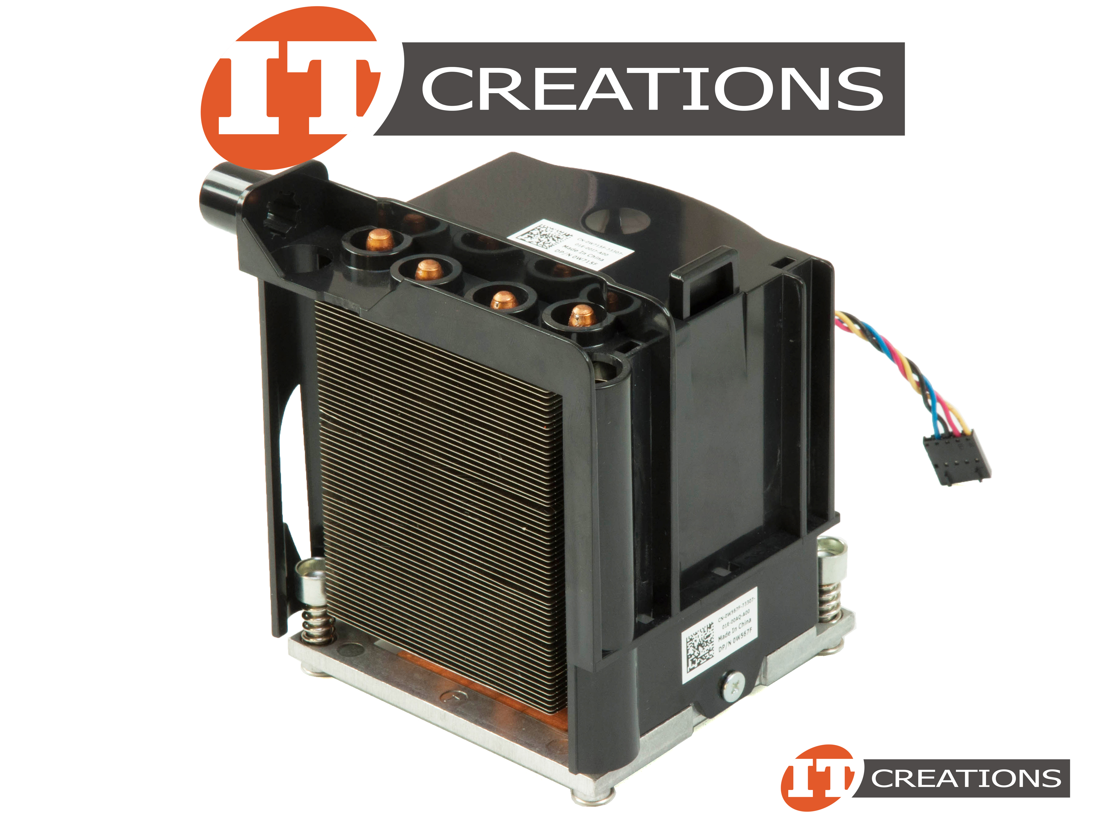 W715F DELL 2ND CPU Heatsink AND FAN Assembly For DELL Precision T5500 ...