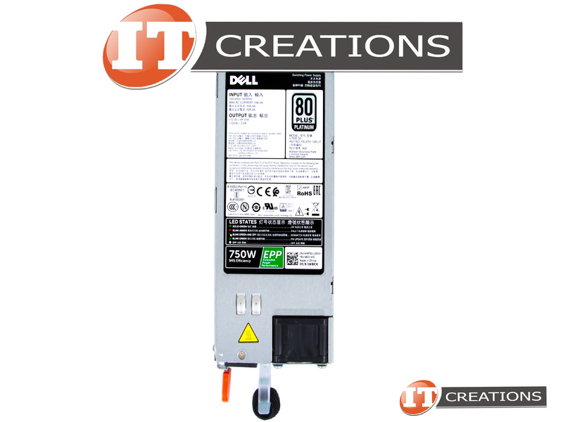W8R3C DELL Switching Power Supply 750w Input 100-240v 50-60hz 10-5A 80 ...