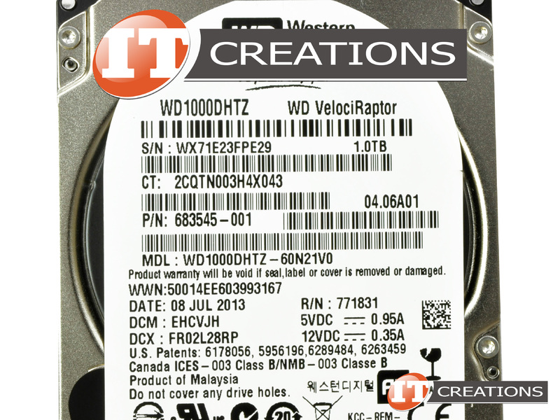 WD1000DHTZ-HP HP / WESTERN DIGITAL 1TB 10K RPM SATA 3.5 INCH LARGE FORM ...