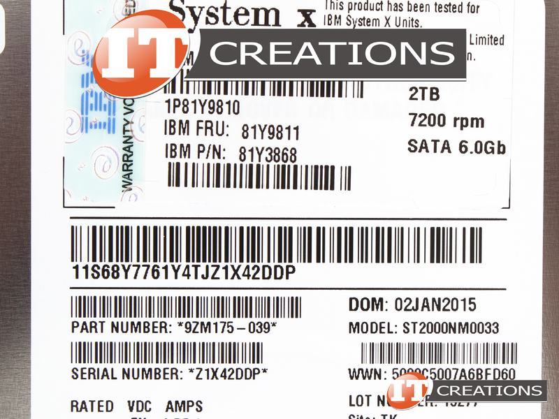 WD2000FYYZ-23UL1B0-LENOVO - Used - IBM / Lenovo / Western Digital 2TB 7 ...