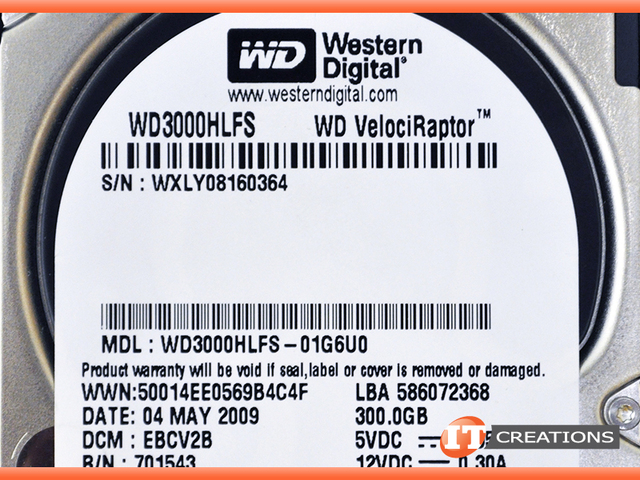 WD3000HLFS WESTERN DIGITAL 300GB 10K RPM SATA 3.5 INCH HARD DRIVE ...