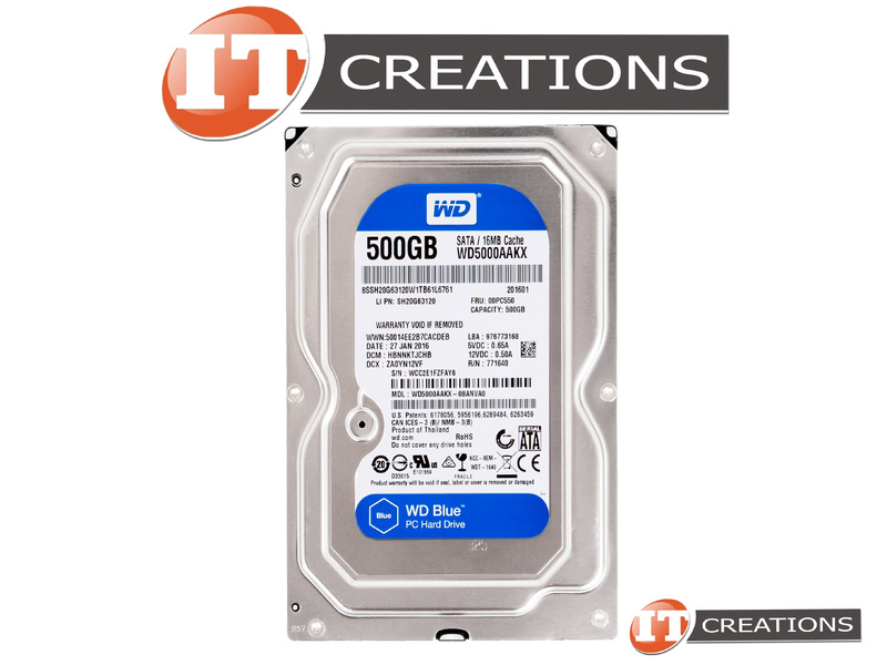 WD5000AAKX-08ANVA0-LENOVO - New Other - Lenovo / Western Digital 500GB ...