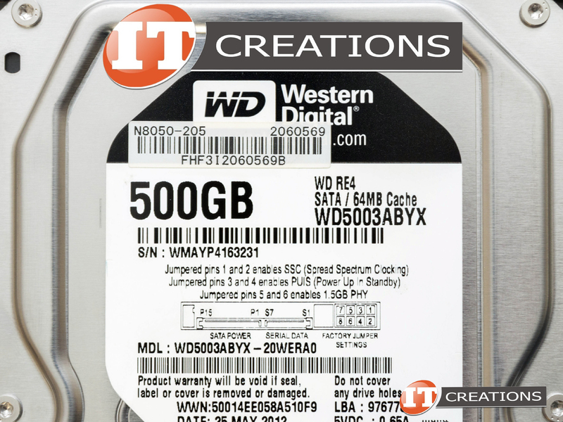 WD5003ABYX-NEC - Refurbished - NEC / WESTERN DIGITAL 500GB 7.2K RPM ...