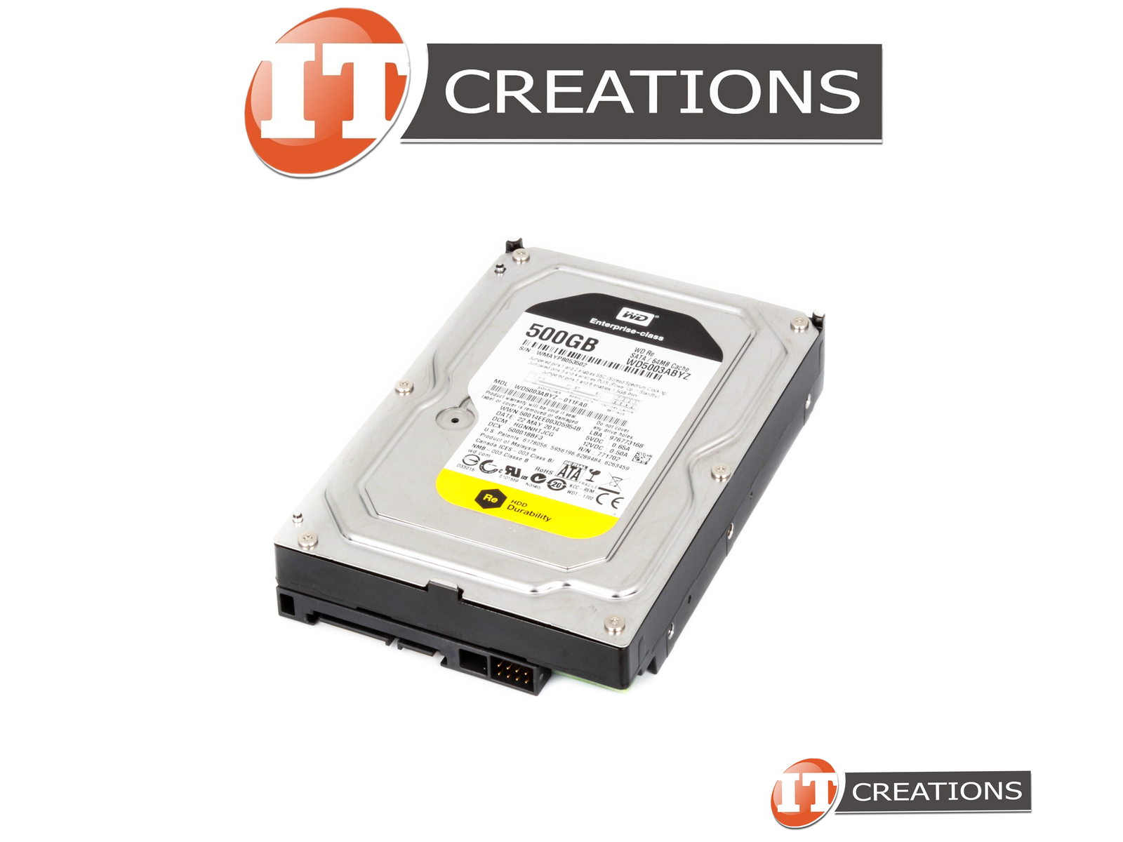 WD5003ABYZ-011FA0 - Used - Western Digital 500GB 7.2k RPM SATA III 3.5 ...