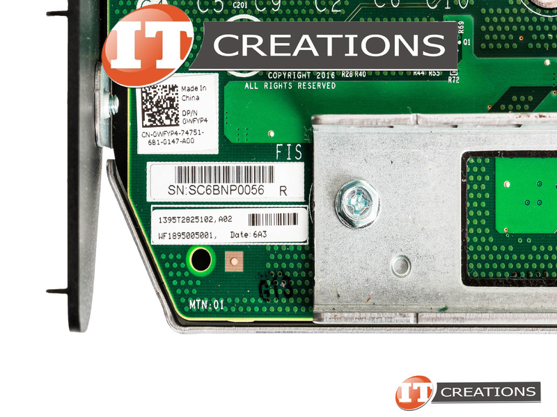 WFYP4 DELL Processor Expansion Riser Board For DELL Poweredge R830 CPU ...