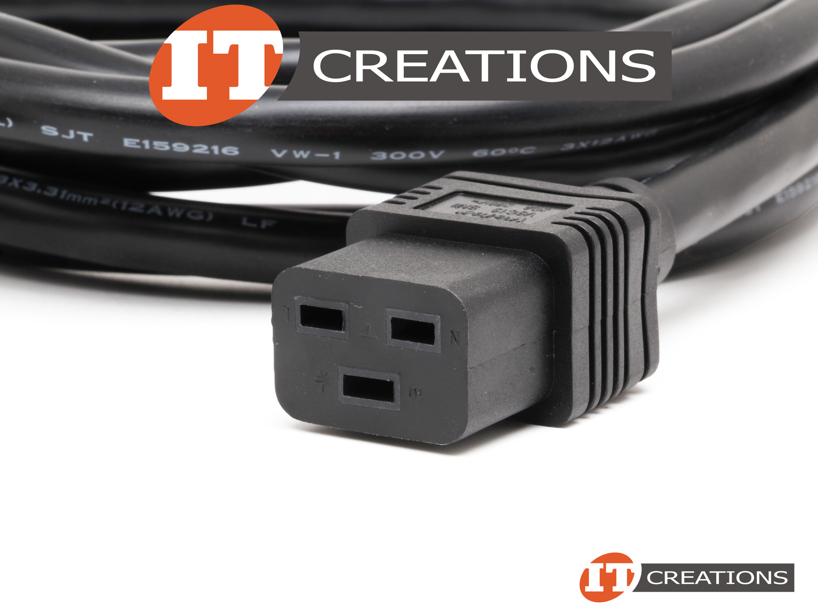 WMRNN DELL Power Cord C19 Nema L6-20 12 FT C19-Nema L6-20 12ft ( C19-6-20 )