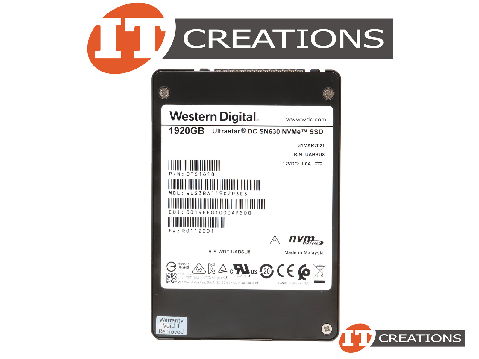 WUS3BA119C7P3E3 - Refurbished - Western Digital 1920GB 64-Layer TLC ...