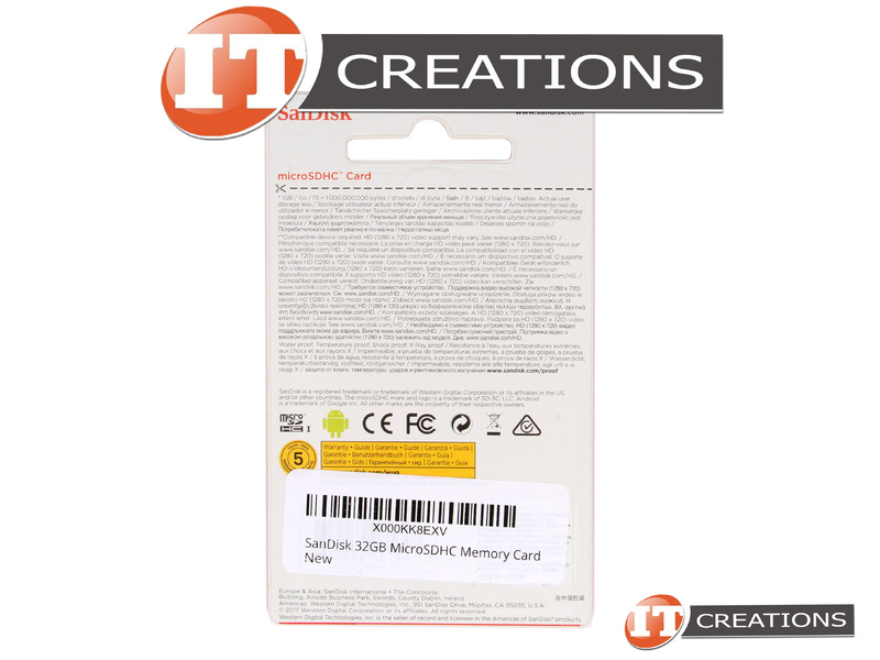 X000KK8EXV-RETAIL - Retail - Sandisk 32GB Microsdhc HC I C4 SD Card ...