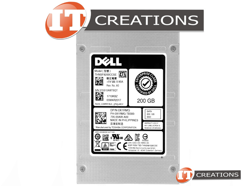 X1RMG - Refurbished - DELL / Toshiba 200GB MLC SATA III 2.5 Inch Small ...