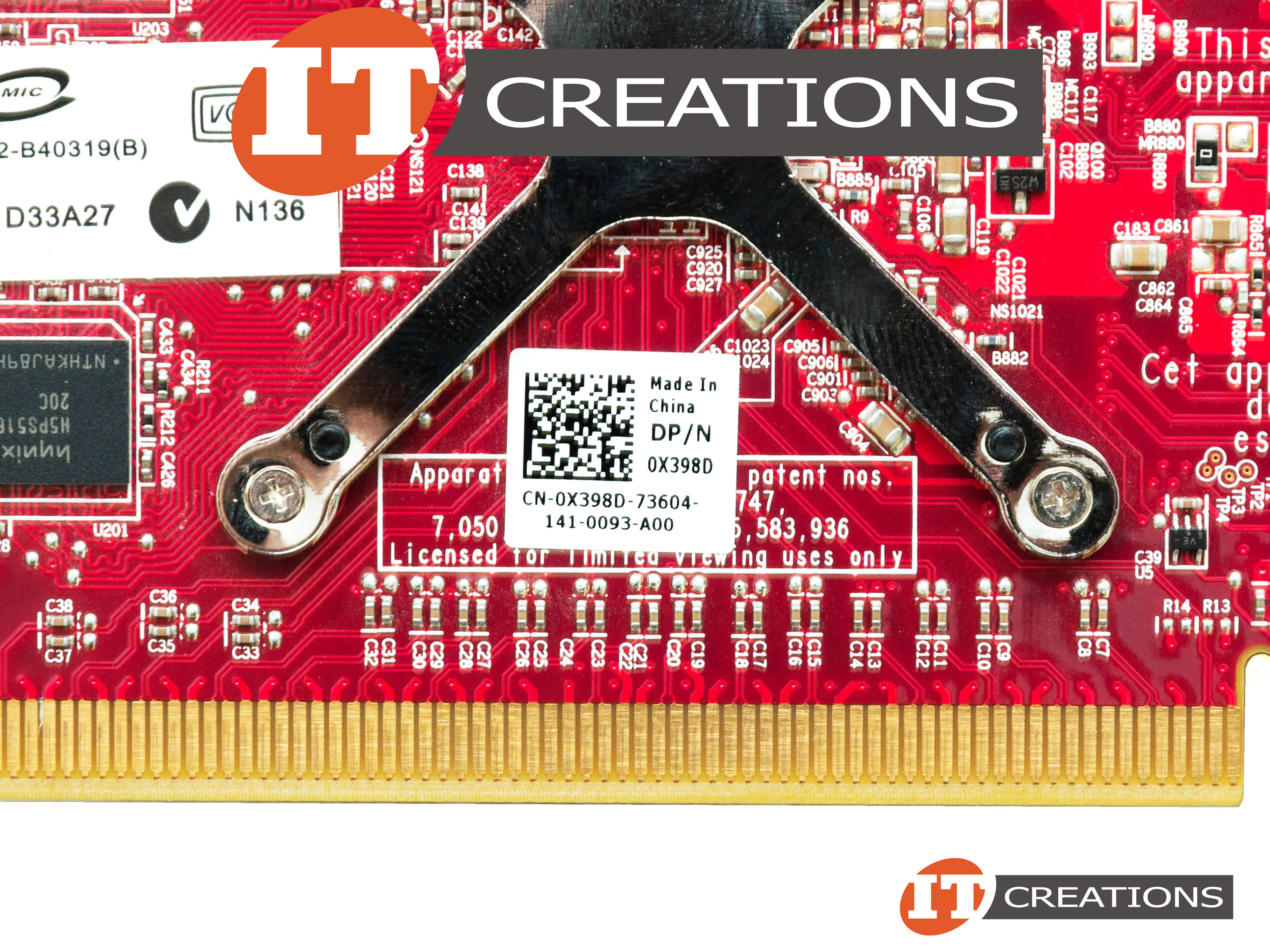 X398D-HIGH P - Refurbished - DELL ATI Radeon HD 3450 Graphics Card ...