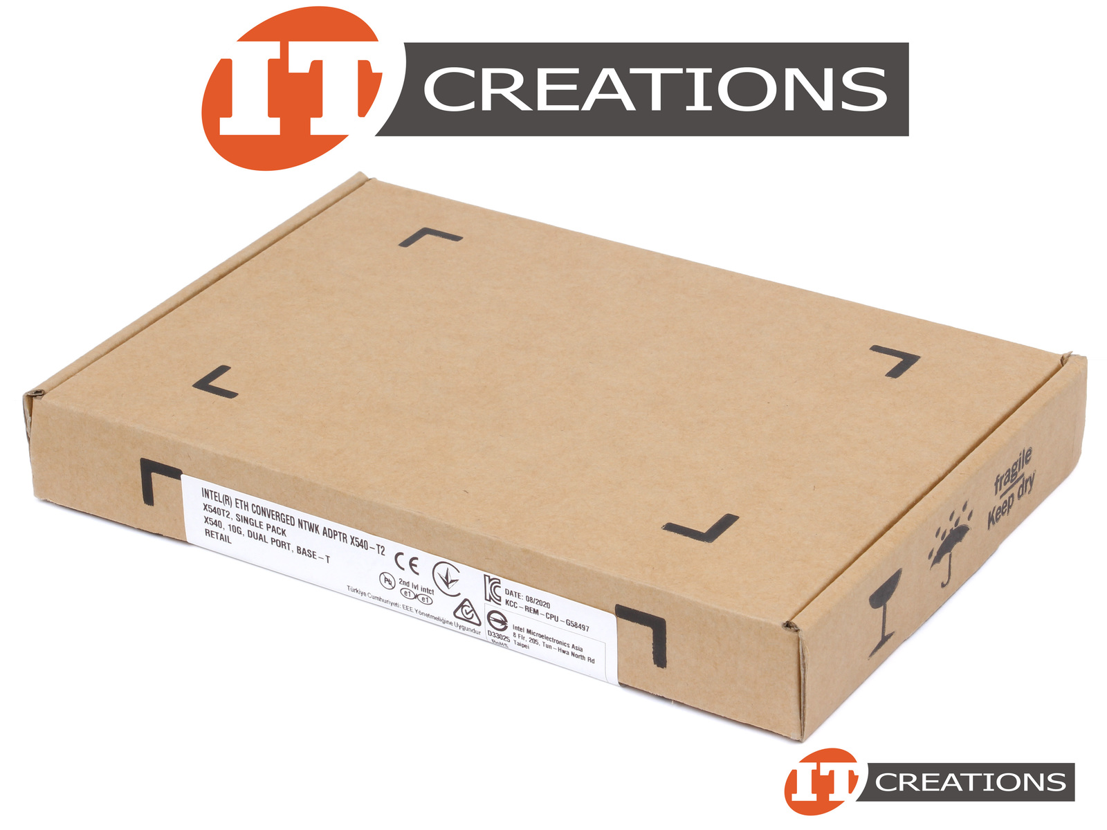 X540-T2-NEW - New - Intel X540-T2 CNA 10gbase-T Dual Port PCI-E 2.1 X8 ...