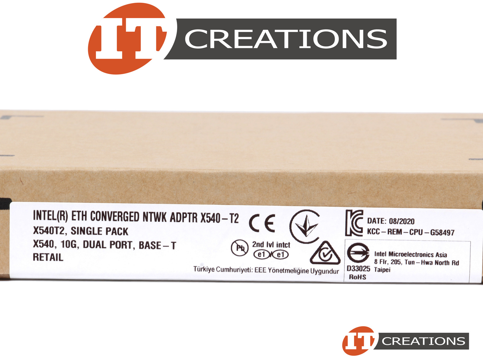 X540-T2-NEW - New - Intel X540-T2 CNA 10gbase-T Dual Port PCI-E 2.1 X8 ...