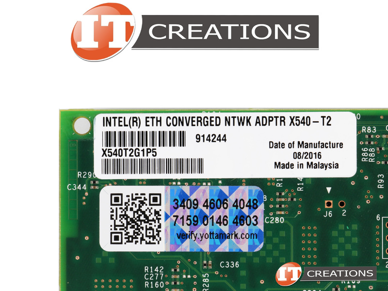 X540T2G1P5 - New Other - Intel X540-T2 CNA 10gbe Dual Port PCI-E 2.0 X8 ...