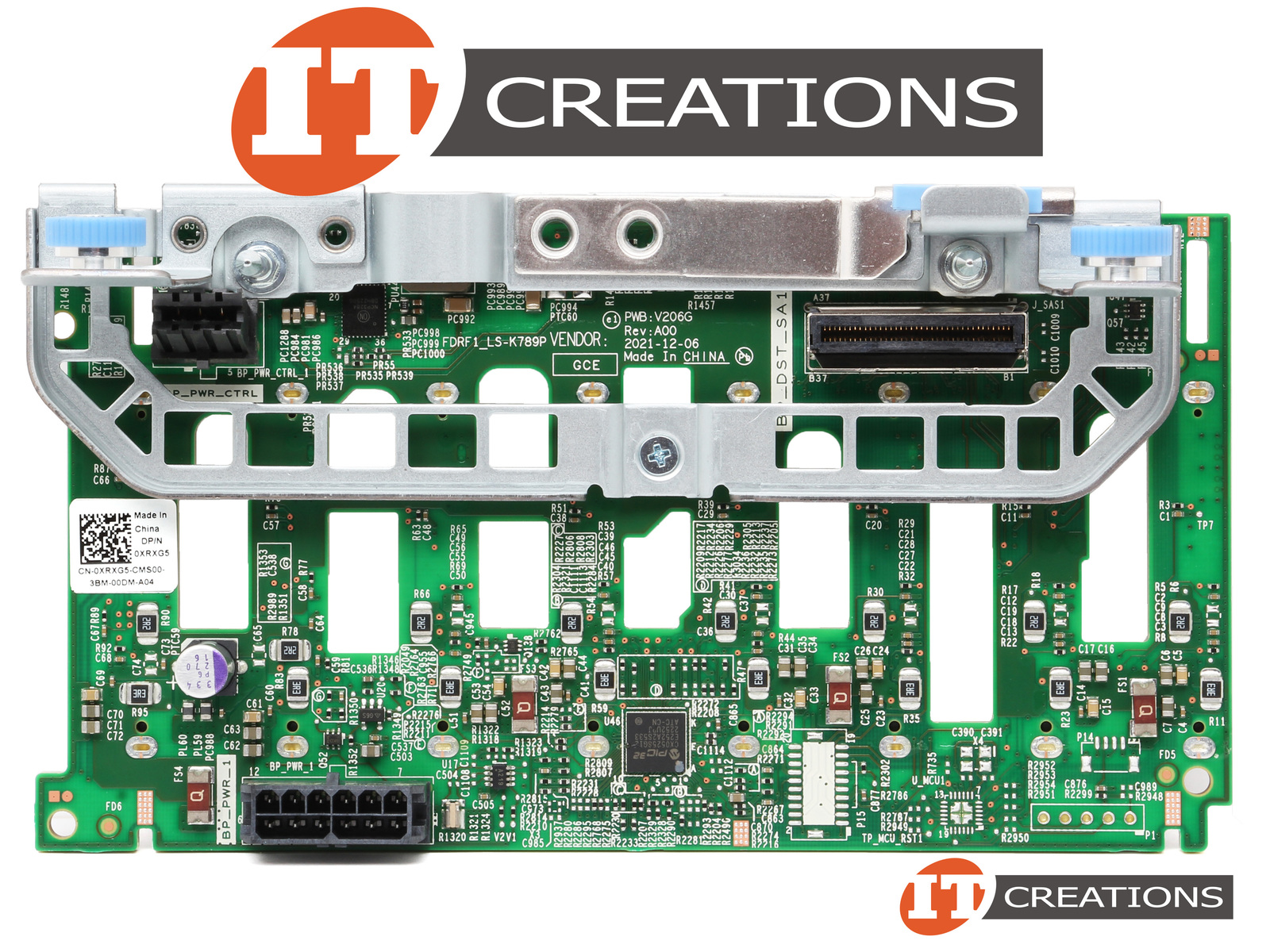 XRXG5 DELL Sas4 / Sata3 Hard Drive Backplane 2.5 Inch SFF 8 BAY For ...