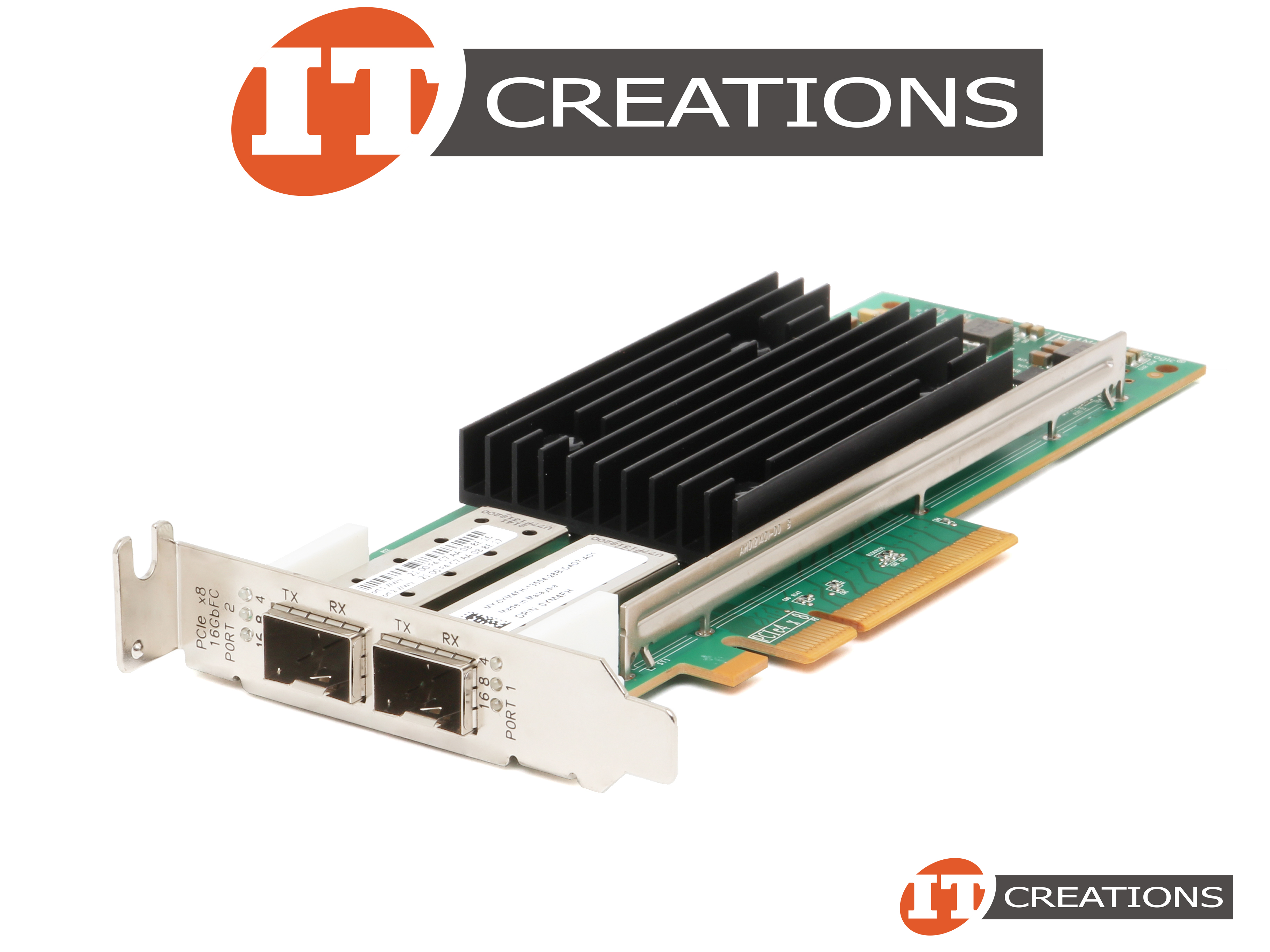 YM4FH-LOW P DELL / Marvell / Qlogic Qle2772 HBA 32gfc Dual Port SFP FC ...