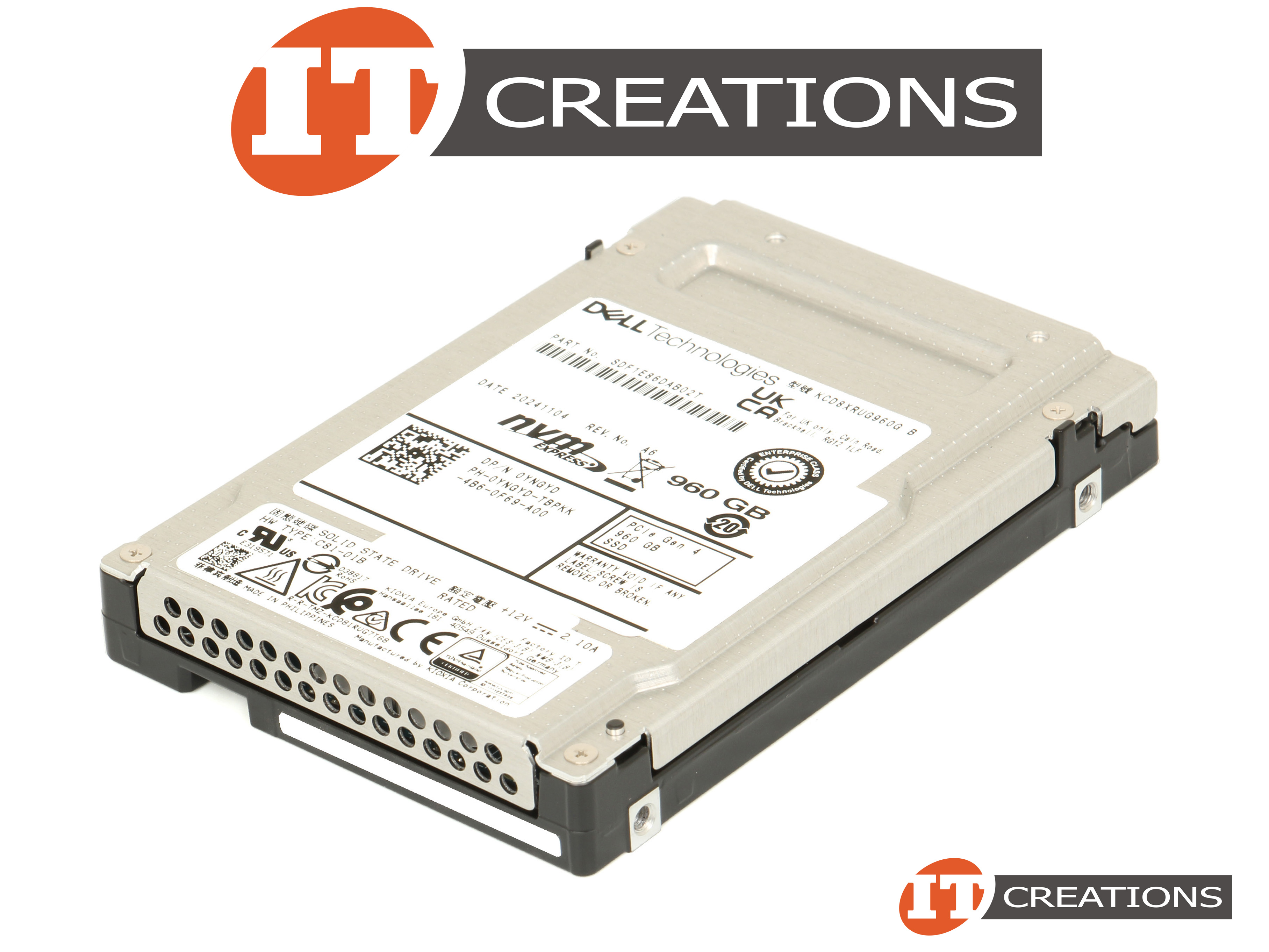 YNGYD - Refurbished - DELL Technologies / Kioxia 960GB 112-Layer TLC ...