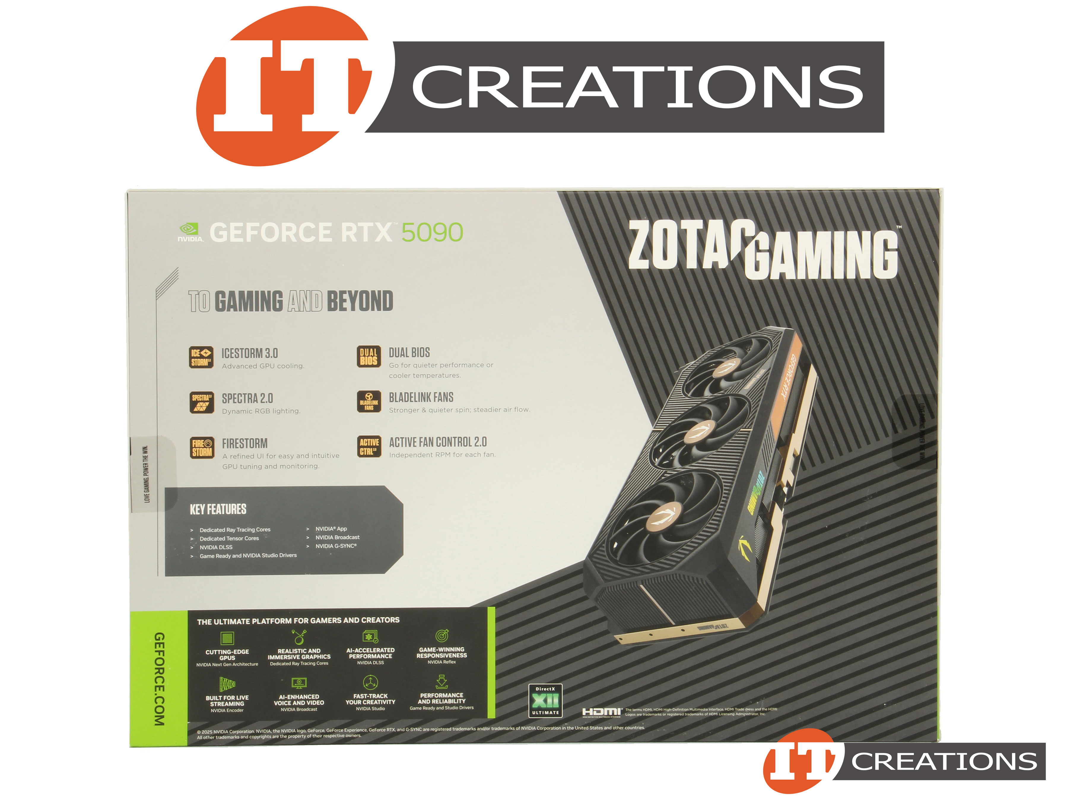 ZT-B50900J-10P-RETAIL - Retail - Zotac Gaming Geforce RTX 5090 Solid OC ...